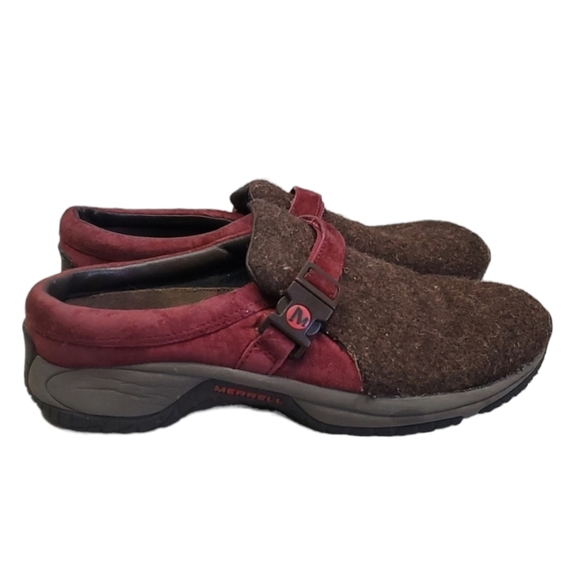 Merrell | Shoes | Merrell Woman Wool Ortholite Comfort Clogs Mule Shoes ...
